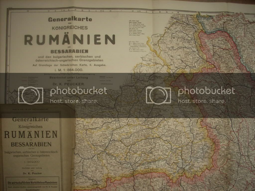 Harta Veche Romania - 1916 / editata la Viena,FORMAT MARE | arhiva ...