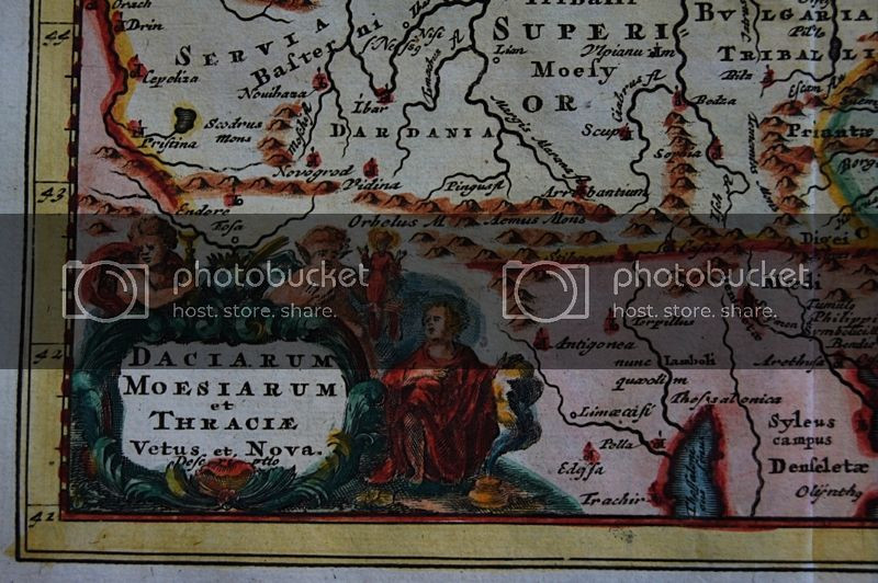 Harta Veche Romania (Transilvania, Dacia, Tracia) - Philipp Cluver ...