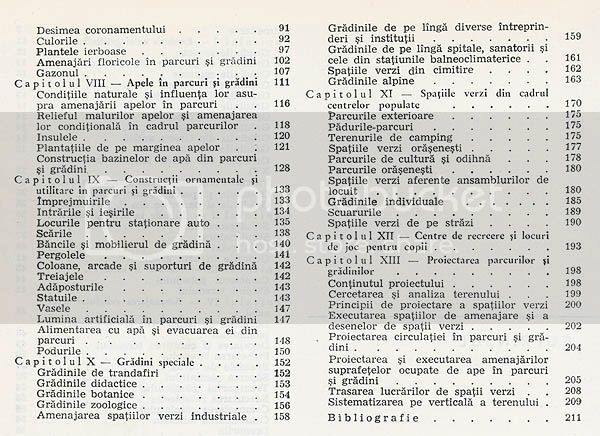 1973 ARHITECTURA PEISAGERA Amenajare Gradini Parcuri Peisagistica 215 ...