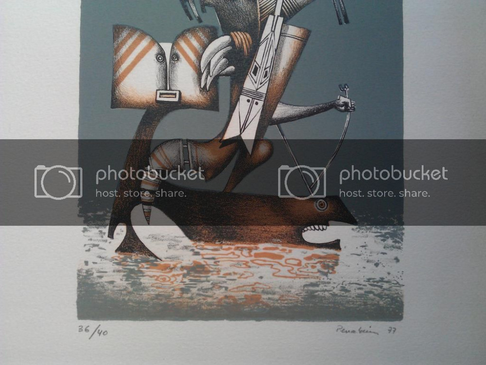 Jules Perahim (1914-2008)-Compozitie suprarealista cu personaje ...