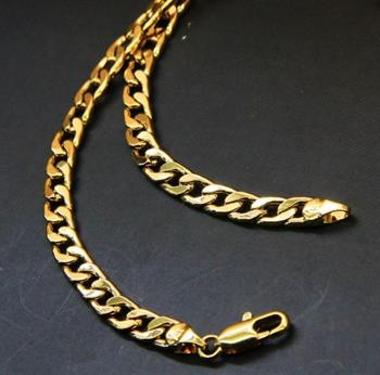 Vand (eventual schimb cu telefoane) Lant Placat cu Aur 18K model ...