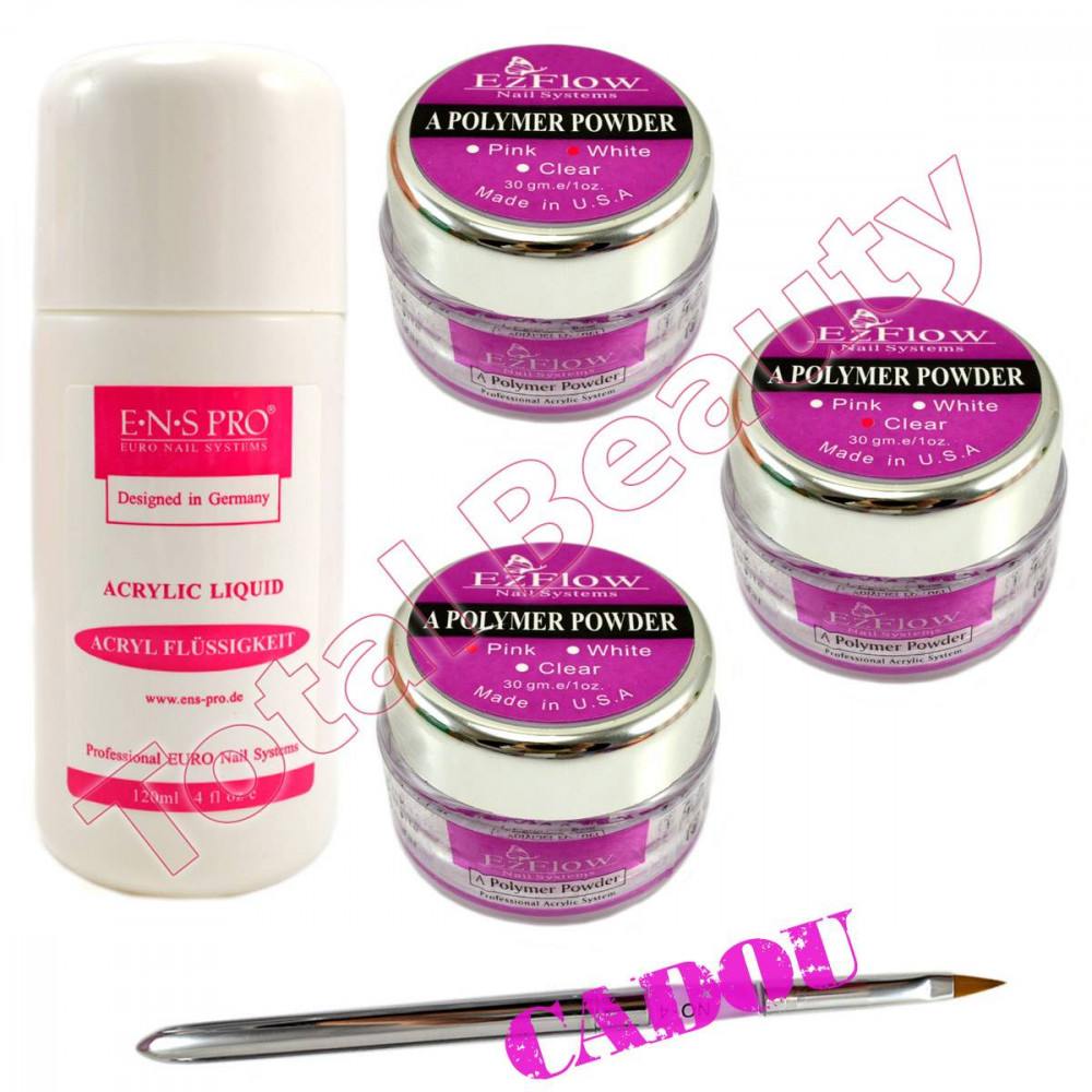 Kit Acryl Basic + CADOU Pensula acryl set accesorii pudra acrilica ...