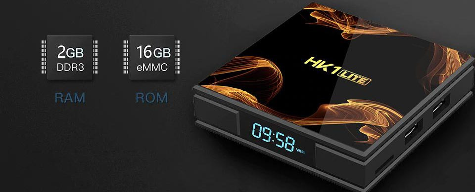 TV Box HK1 Lite, 4K, HDR, Android 9, 2GB RAM, 16GB ROM, Rockchip ...