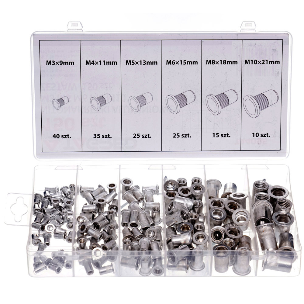 Piulite nituri din aluminiu M3 M4 M5 M6 M8 M10 150 buc. TA4095 | arhiva ...