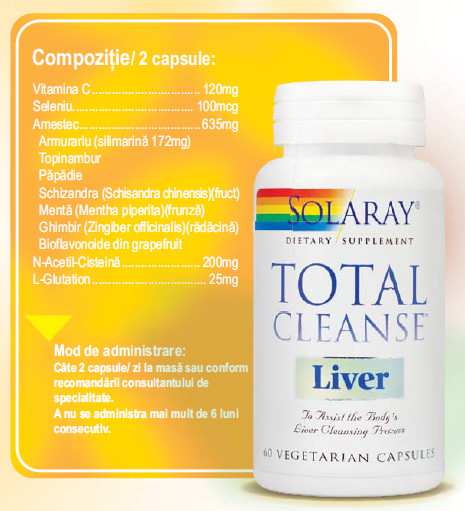 TOTAL CLEANSE LIVER 60CPS, SECOM | arhiva Okazii.ro