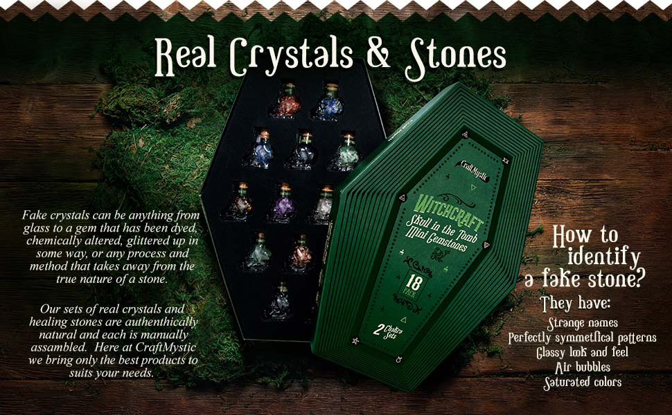 Set 14 Mini Cristale Naturale in sticlute cu forma de craniu ? Un cadou ...