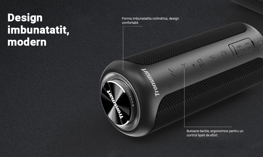 Boxa Portabila Tronsmart T6 Plus Upgraded Edition, 2x20W, Bluetooth ...