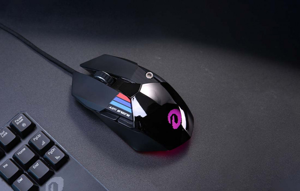 Mouse gaming Dareu A970 cu fir, RGB, 18000 DPI, 7 Butoane, 400 IPS ...