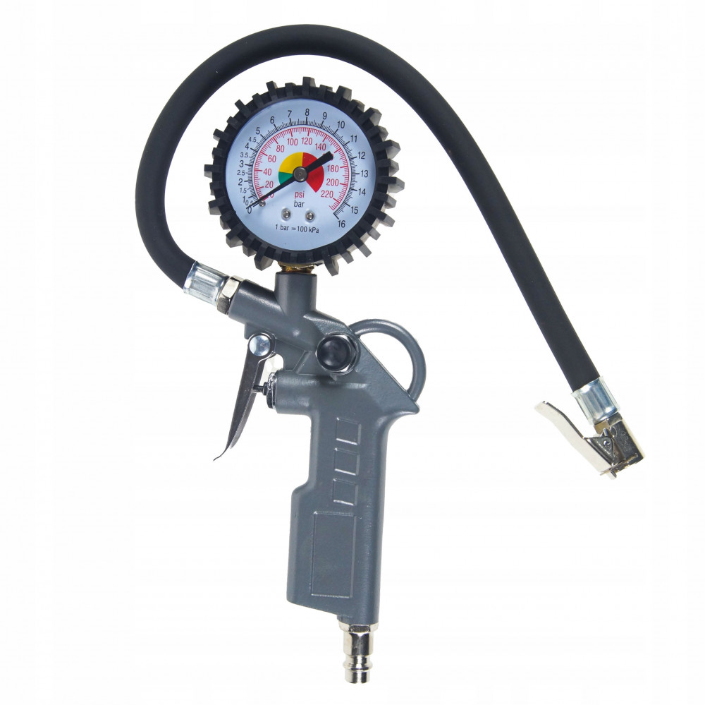 Pistol de umflat roti cu manometru 13150 | arhiva Okazii.ro