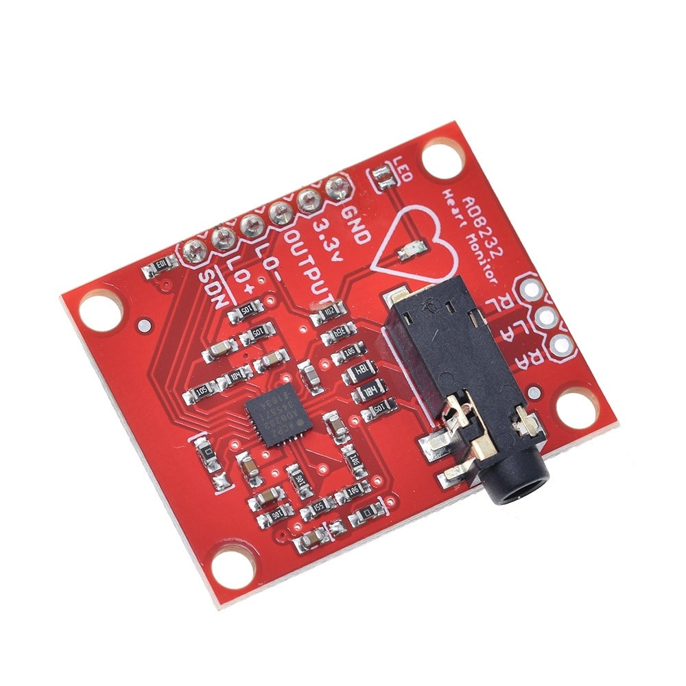 Modul senzor monitorizare puls ritm cardiac inima EKG AD8232 arduino ...