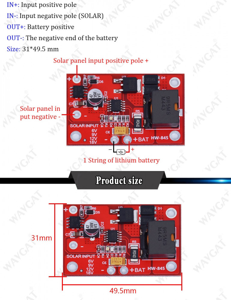 Modul incarcare baterie CN3791 MPPT panou solar / Regulator controller ...