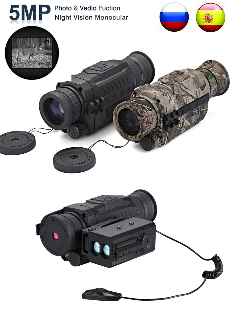 Monoclu night vision cu camera video, zoom x4,5-35, 250 m, infrarosu ...