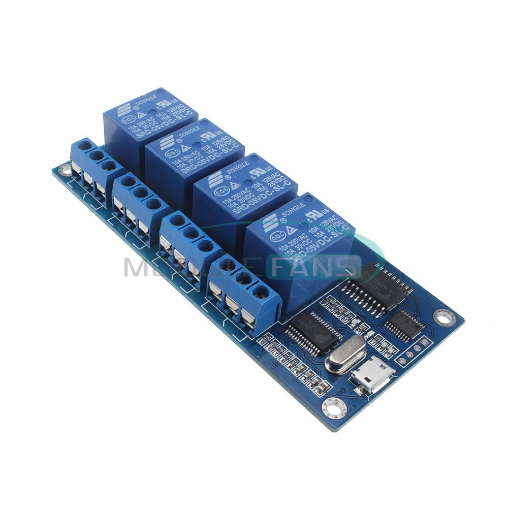 modul shield 4 relee 220v comandat prin usb | arhiva Okazii.ro