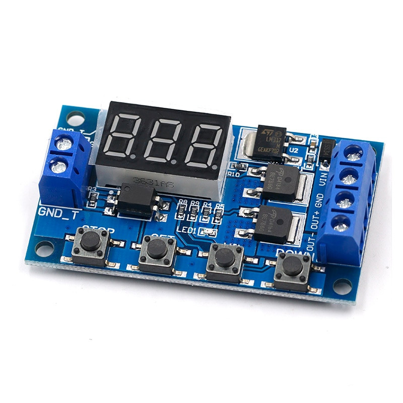 releu timer DC 12V LED Digital display Home Automation Delay Trigger ...