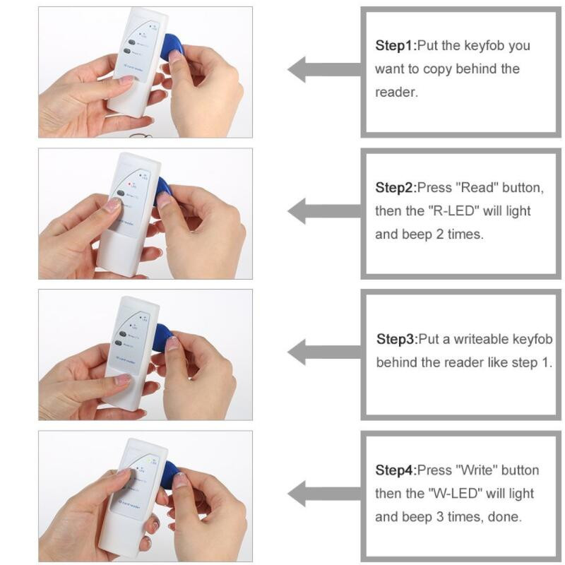 rfid copiator duplicator cartele tag card rfid 125 250 375 500 electra ...