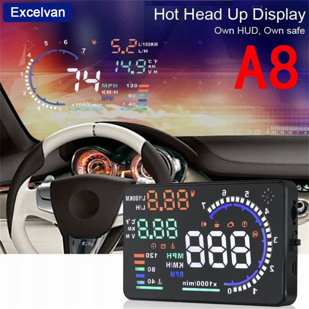 A8 HUD OBD OBD 5.5 Head up LED Dashboard Display P | arhiva Okazii.ro