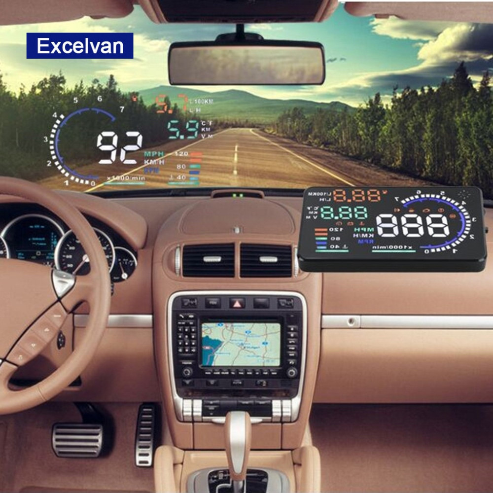 A8 HUD OBD OBD 5.5 Head up LED Dashboard Display P | arhiva Okazii.ro