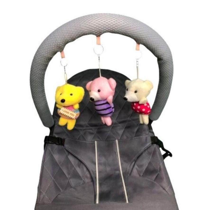 Balansoar copii leagan ergonomic bebe,pliabil,0+luni, gri,cu bara de ...