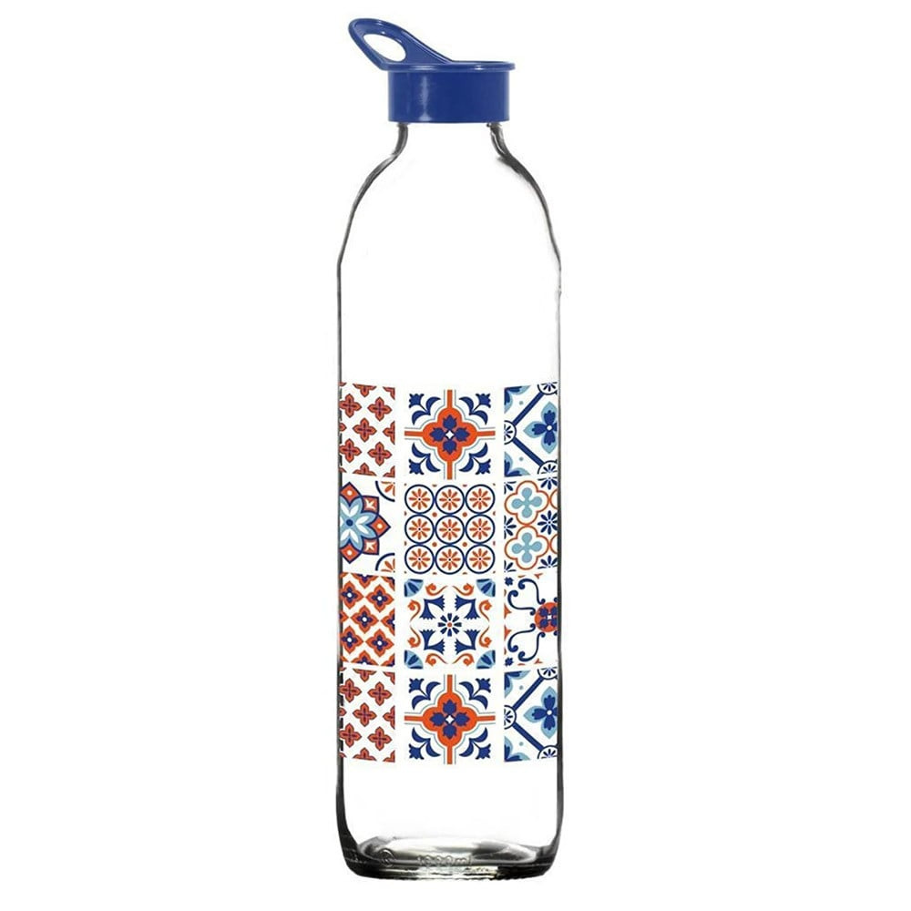 Sticla pentru apa Pufo Traditional din sticla cu capac, pentru apa ...