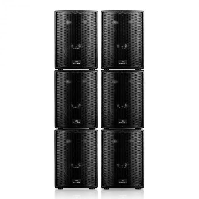 Malone DJ PA Set activ de boxe "Rhodes" 6 piese 9600W | arhiva Okazii.ro