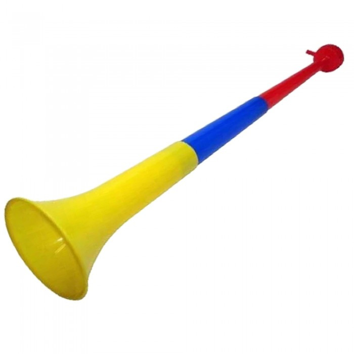 Set 5 bucati vuvuzela goarna tricolor,pentu stadion, petreceri, 60 cm ...