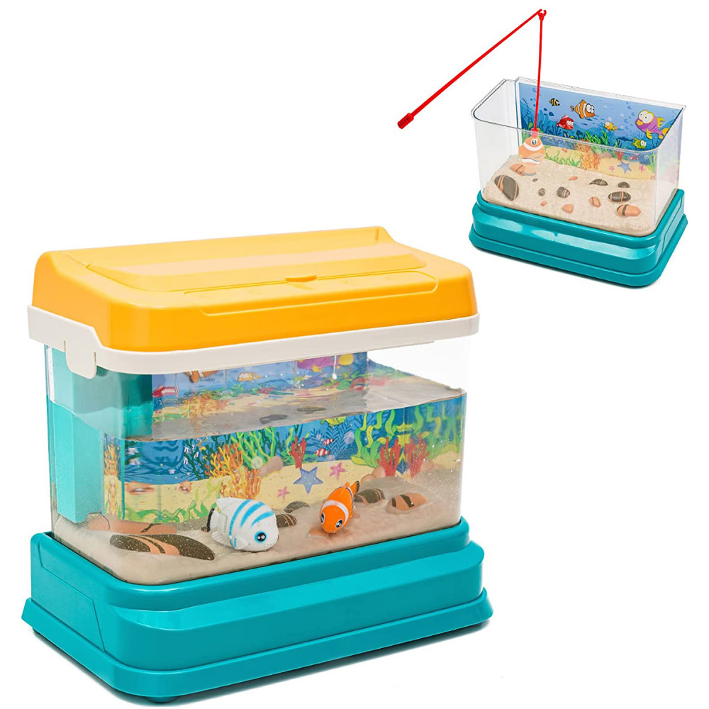 Set Acvariu interactiv cu Lumini si Sunete, Pestisori si Undite ...