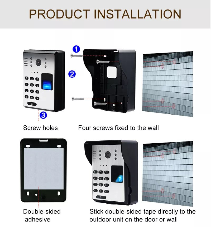 Videointerfon Smart Saful, Wi-fi, cu Amprenta Digitala, Sonerie ...
