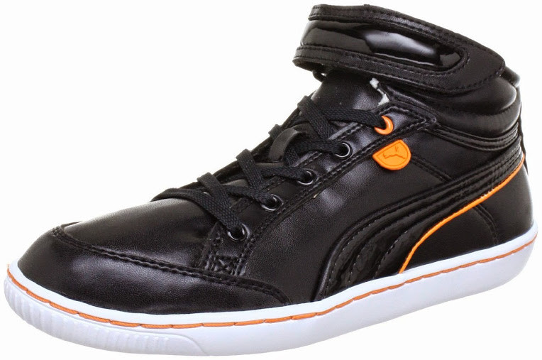 39_Adidasi originali inalti femei Puma_din piele_negru_in cutia ...
