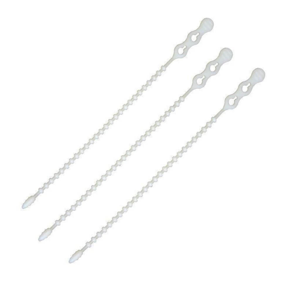 Set 100 Coliere Fixare Nylon, 4.5x210 mm, Alb, 2 Posibilitati de Fixare ...