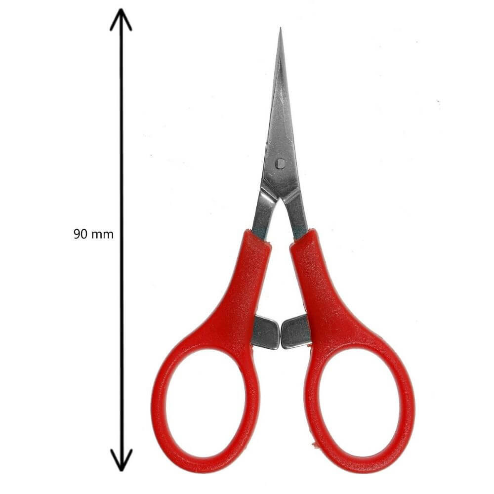 Forfecuta Cuticule cu Manere Rosii 9 cm, Forfecuta pentru Manechiura si ...