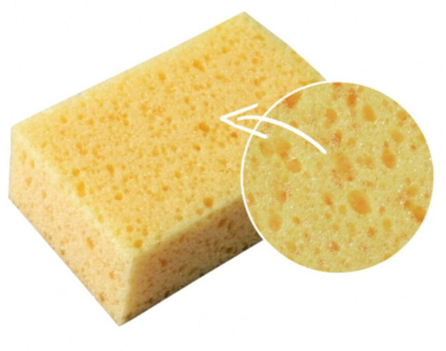 Burete Poros Sentosa,165x100x60 mm, Galben, Burete pentru Spalat ...