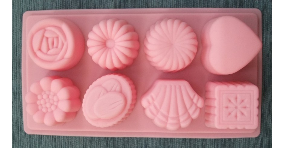 Forma/matrita din silicon pentru sapun/prajituri cu forme diverse ...