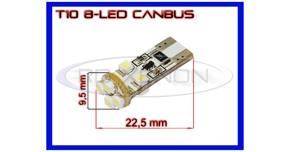 BEC AUTO LED LEDURI POZITIE T10 (W5W) - 8 SMD CANBUS FARA EROARE ... BEC AUTO LED LEDURI POZITIE T10 (W5W) - 8 SMD CANBUS FARA EROARE ...
