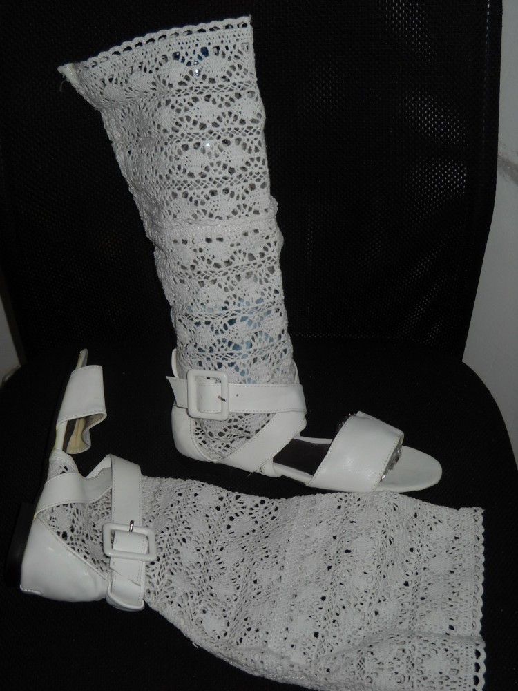 Cizma - sandale crosetate | arhiva Okazii.ro