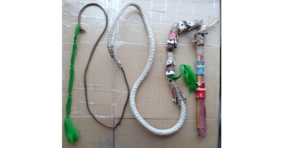 Harapnic confectionat din piele , de mari dimensiuni | arhiva Okazii.ro