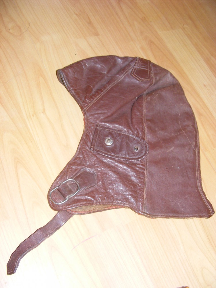 CASCA PIELE,aviator,motococlist,CACIULA ANTICA moto,aviatie,modelul ...