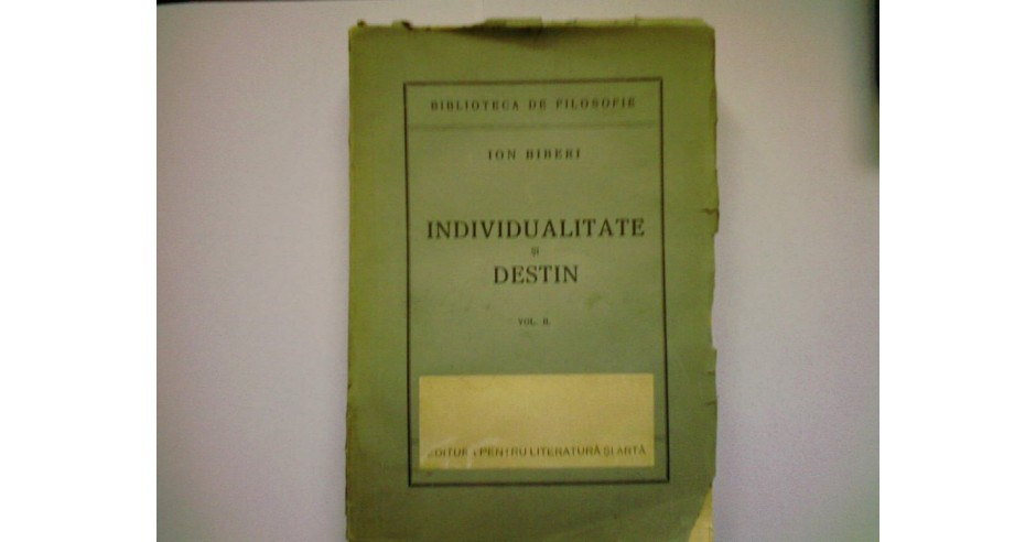 ION BIBERI - INDIVIDUALITATE SI DESTIN VOL.2 | Okazii.ro