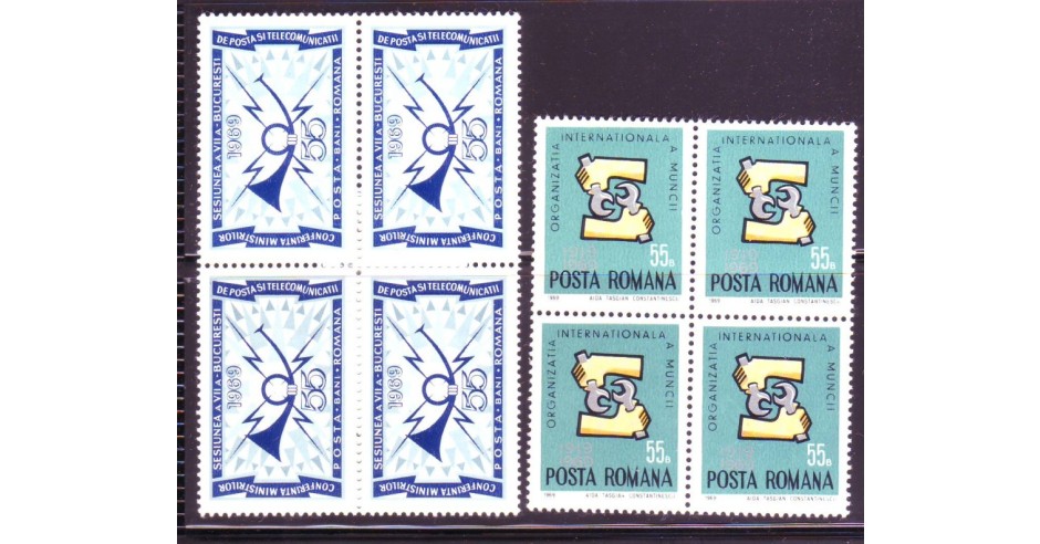 1969 l.p. 698 si 700 bloc de 4 conditie** | arhiva Okazii.ro