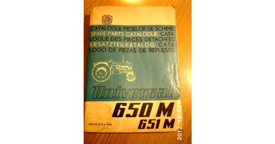 Tractor / Tractor U650 / U650 / Universal 650M / 651M / Catalogul ...