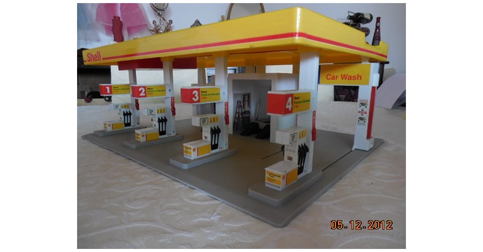 jucarie STATIE PECO- SHELL- cu magazin, spalatorie, si reparatii ...