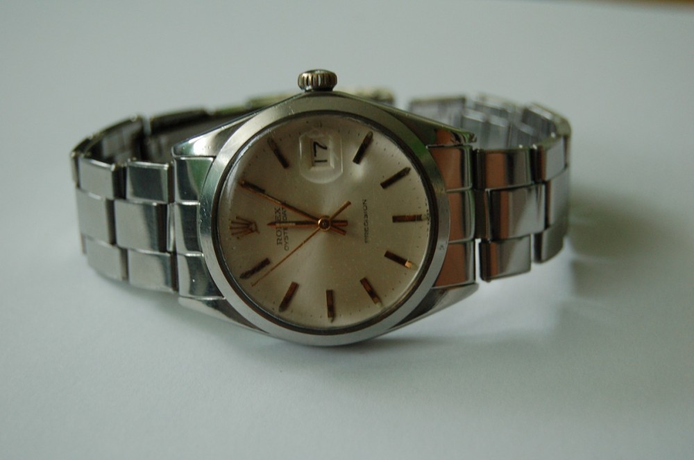 Ceas barbatesc Rolex oysterdate precision , curea originala inox, anii ...