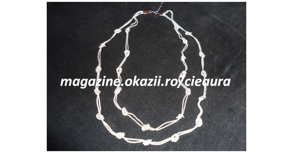 COLIER BRATARA HIGH FASHION 4 LANTURI METALICE CROMATE GOALE PE ...