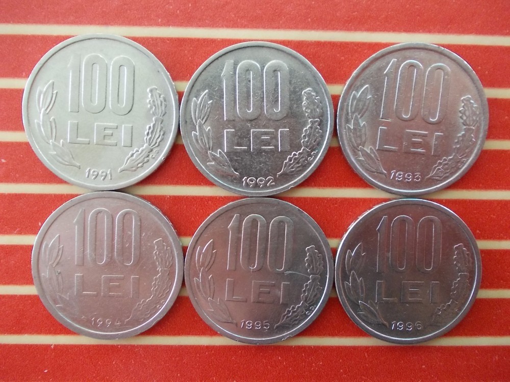 LOT MONEDE ROMANESTI ; 100 LEI | arhiva Okazii.ro