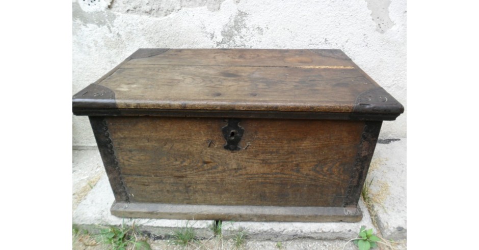 Lada zestre veche / cufar vechi , antic , anul 1859 | arhiva Okazii.ro