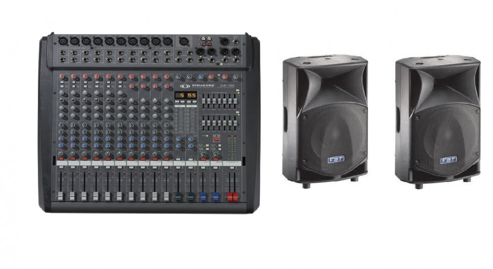 Vand mixer Dynacord CMS 1000-2 + boxe FBT Promaxx 12A, mixer Montarbo ...