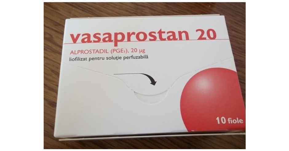 Medicament VASAPROSTAN 20 MCG cutie cu 10 FIOLE PERFUZABILE, tratament ...
