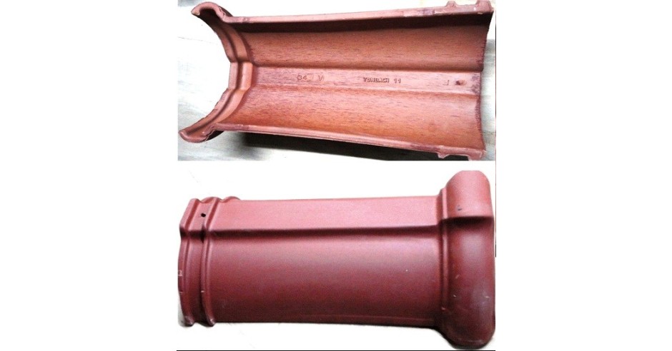 COAME CERAMICE TONDACH ROSII NOI 130 BUCATI | arhiva Okazii.ro