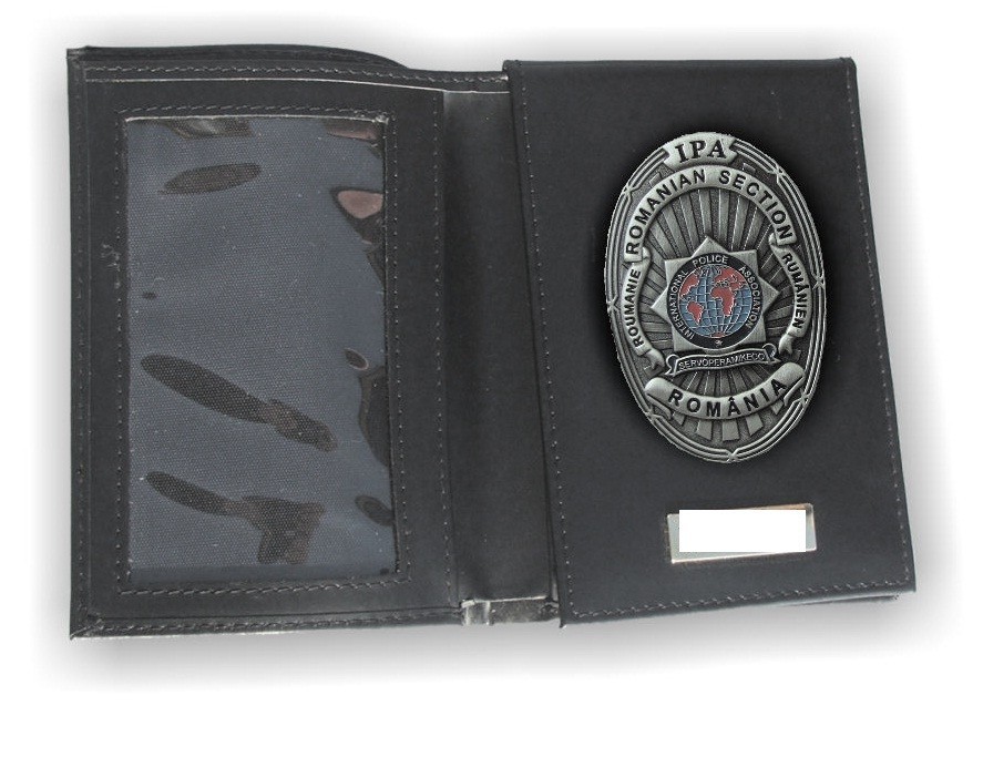 Portofel + insigna IPA Romania ( International Police Association ...