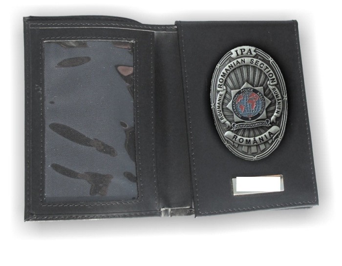 Portofel + insigna IPA Romania ( International Police Association ...