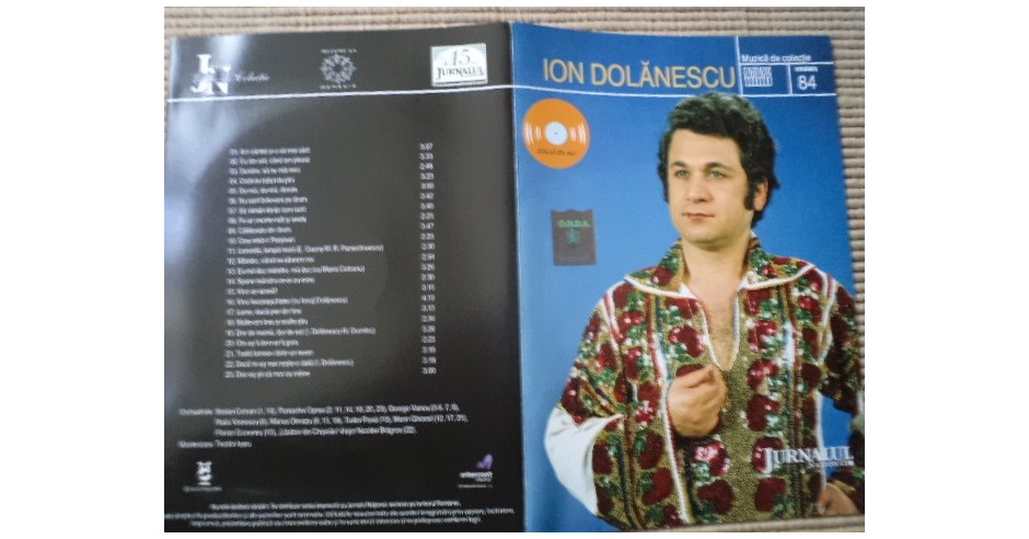 ION DOLANESCU MUZICA DE COLECTIE JURNALUL NATIONAL CD disc muzica ...